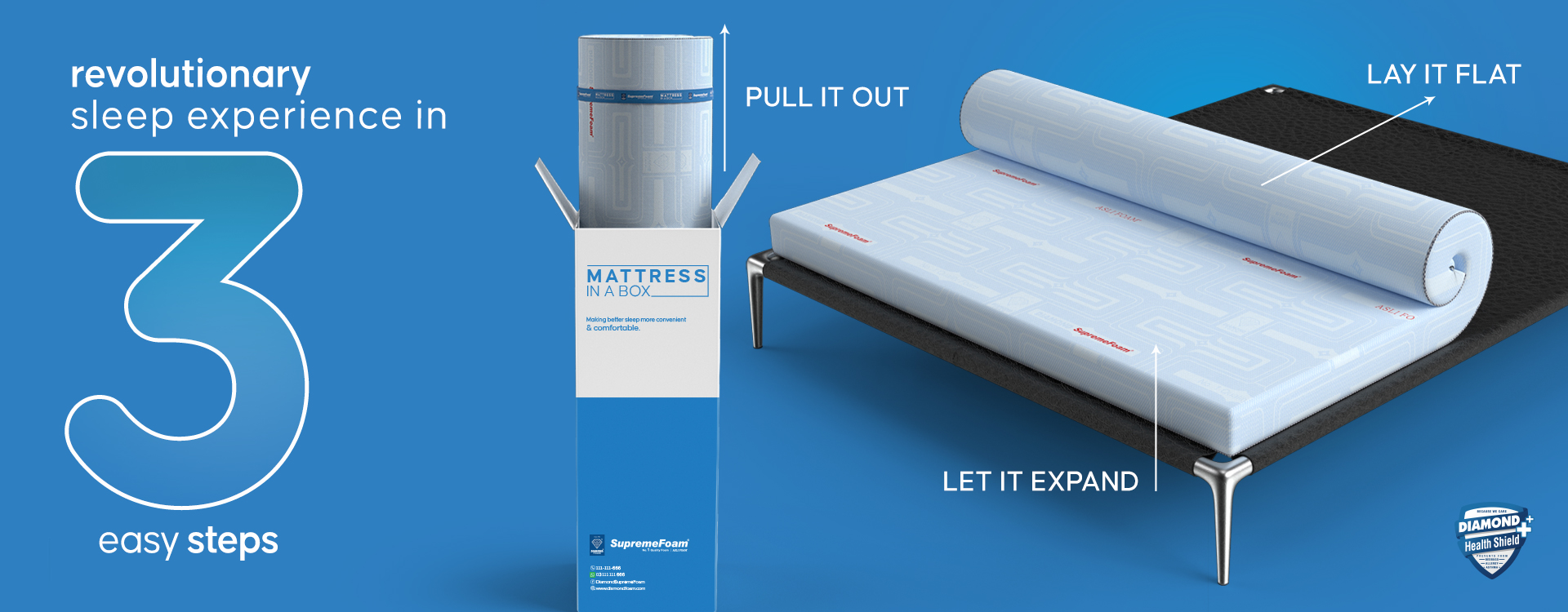 Buy Quality Mattresses & Pillows Online | Diamond Supreme Foam